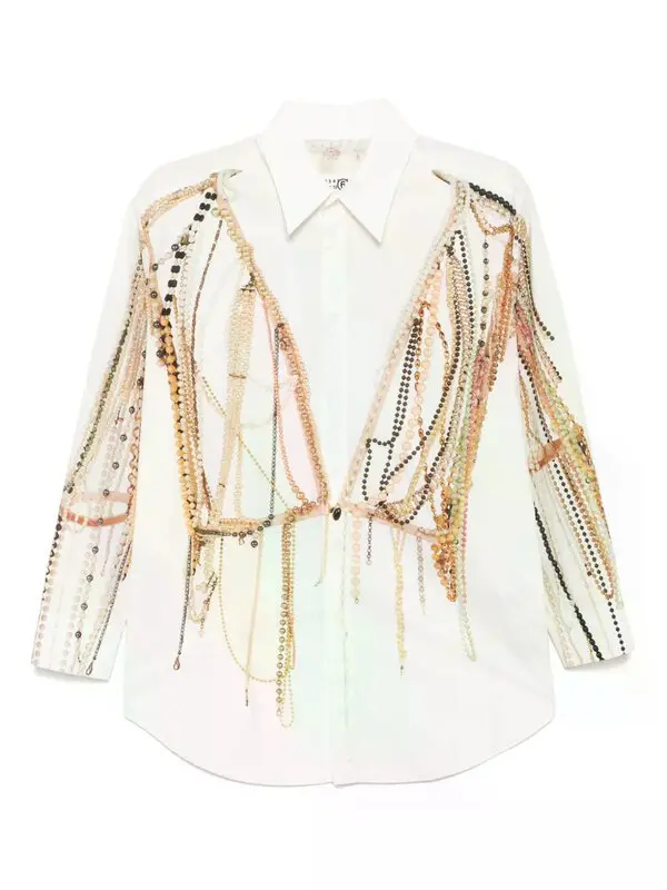 MAISON MARGIELA Long-sleeved Shirt - White