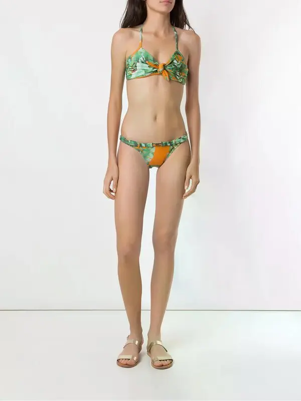 AMIR SLAMA Floral Print Bikini Set