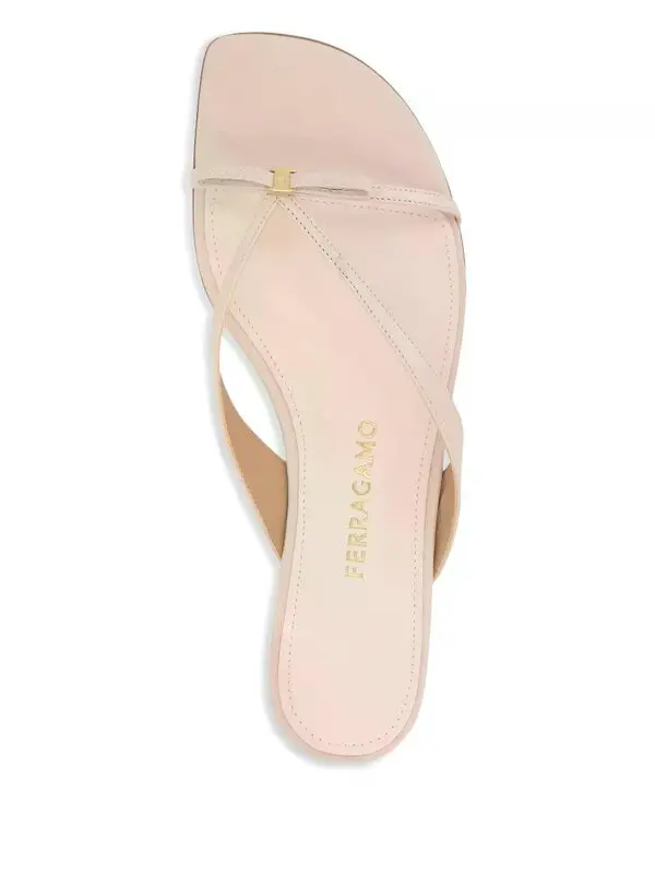 FERRAGAMO Mini Bow Flip Flops - Pink