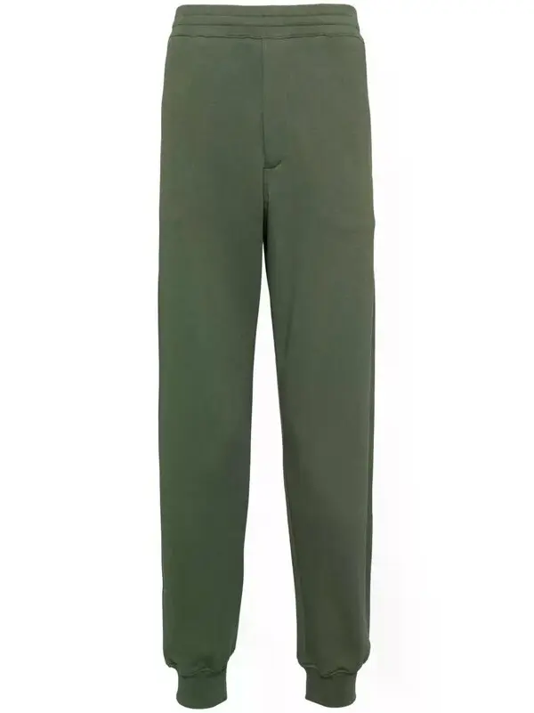 Alexander McQueen Slim-fit Cotton Track Pants - Green