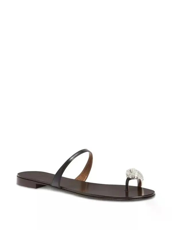 GIUSEPPE ZANOTTI Icon Ring Sandals - Black