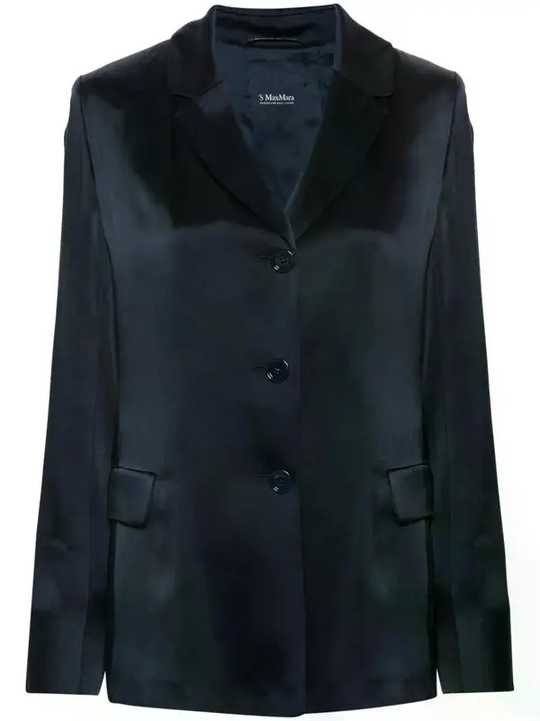 Max Mara Single-breasted Satin Blazer