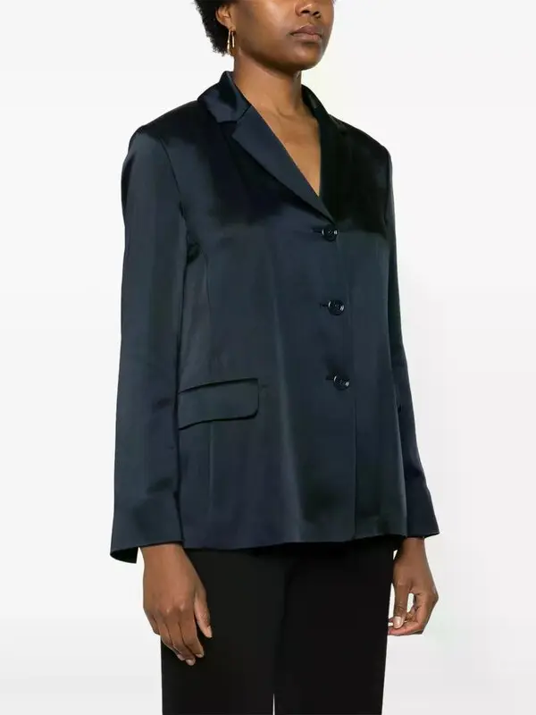 Max Mara Single-breasted Satin Blazer