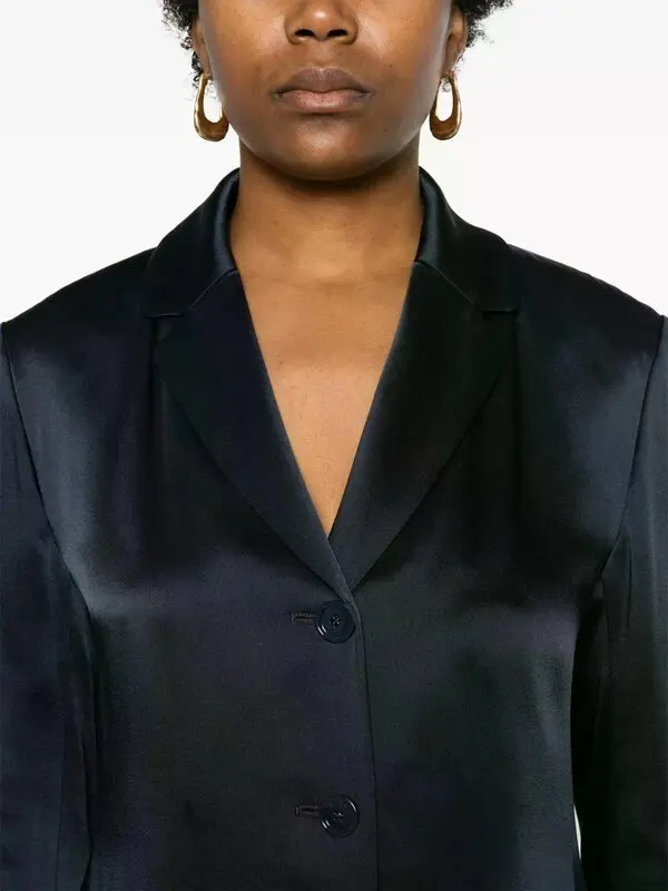 Max Mara Single-breasted Satin Blazer