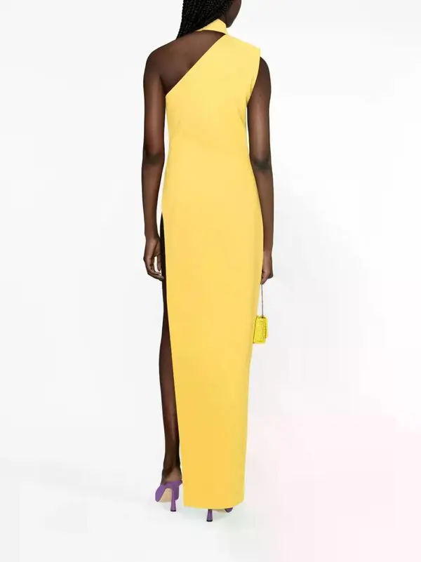 MONOT One-shoulder Side-slit Dress