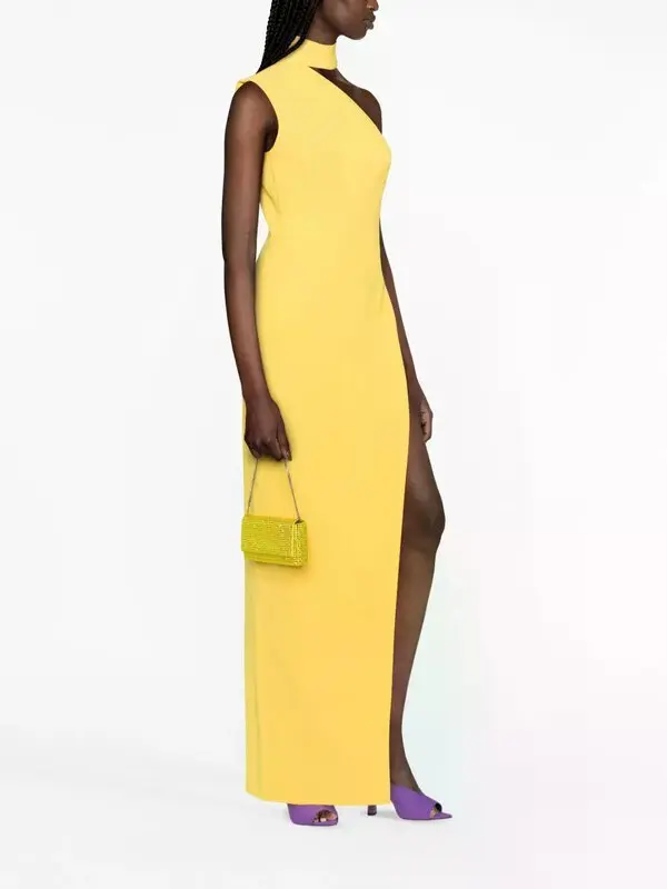 MONOT One-shoulder Side-slit Dress