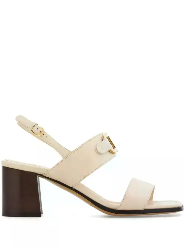FERRAGAMO 55mm Gancini-buckle Leather Sandals