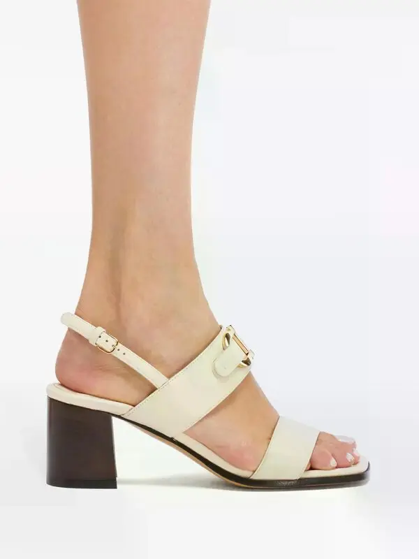 FERRAGAMO 55mm Gancini-buckle Leather Sandals