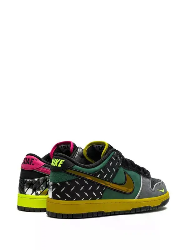 Nike X Doaf Dunk Low What The Duck- University Of Oregon Home Sneakers - Green