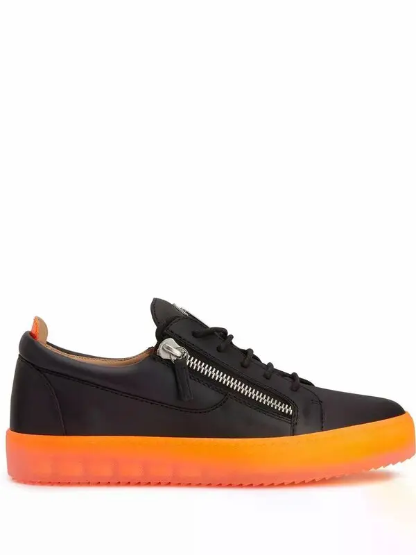 GIUSEPPE ZANOTTI Frankie Low-top Leather Sneakers - Black