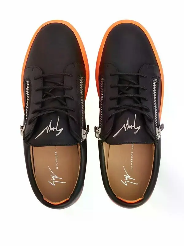 GIUSEPPE ZANOTTI Frankie Low-top Leather Sneakers - Black