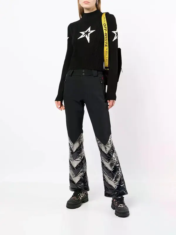 Perfect Moment Star Motif Cable Knit Sweater