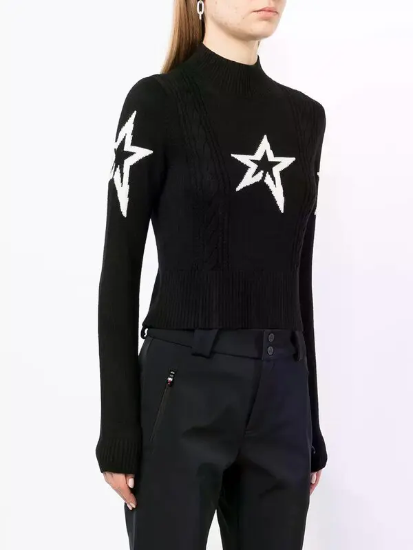 Perfect Moment Star Motif Cable Knit Sweater