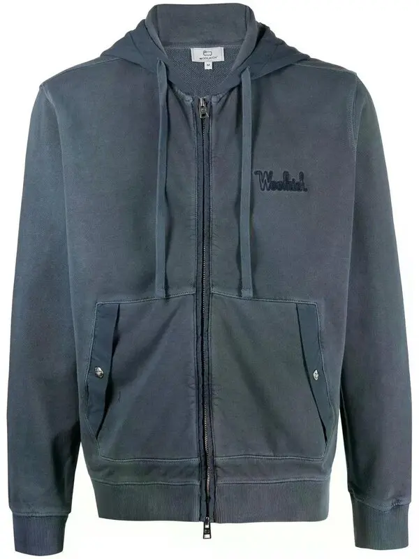 Woolrich Embroidered-logo Cotton Hoodie