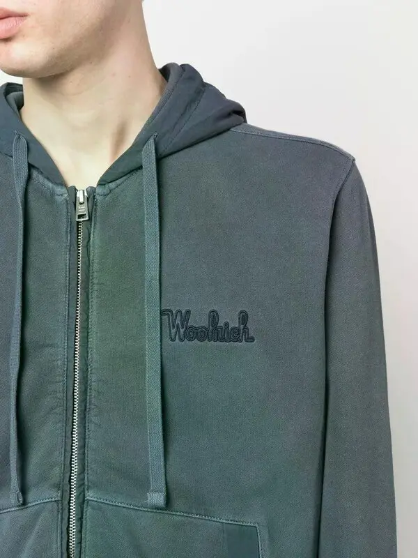 Woolrich Embroidered-logo Cotton Hoodie