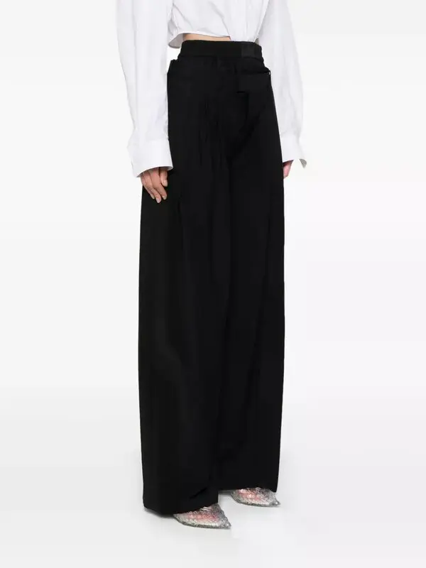Alexander Wang Boxer Detailed Wide-leg Trousers