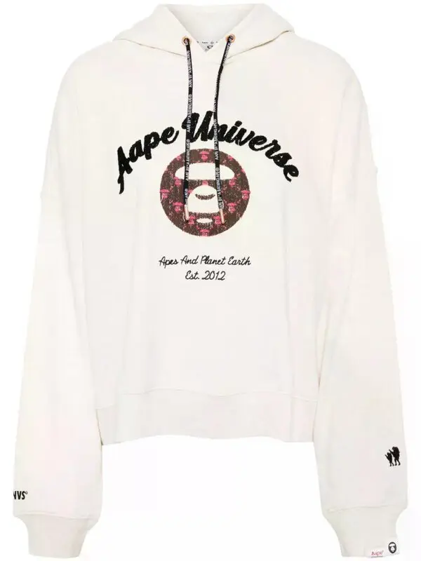 A BATHING APE Logo-patch Sweater - Neutrals