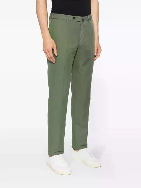 Incotex 39 Linen-blend Chino Trousers - Green