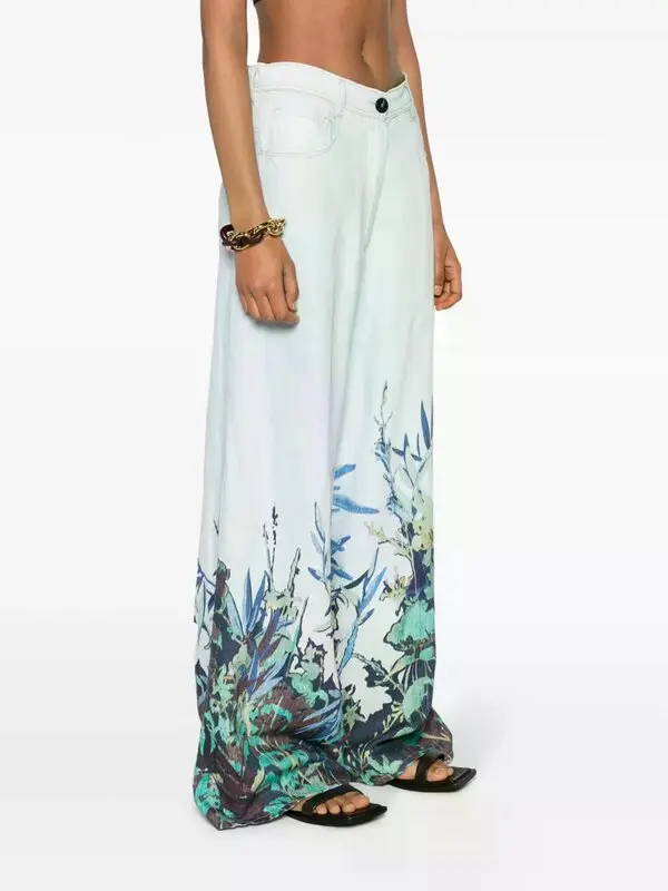FORTE_FORTE High-rise Wide-leg Cotton-linen Pants