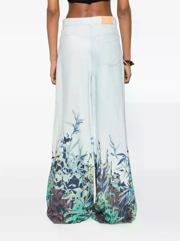 FORTE_FORTE High-rise Wide-leg Cotton-linen Pants
