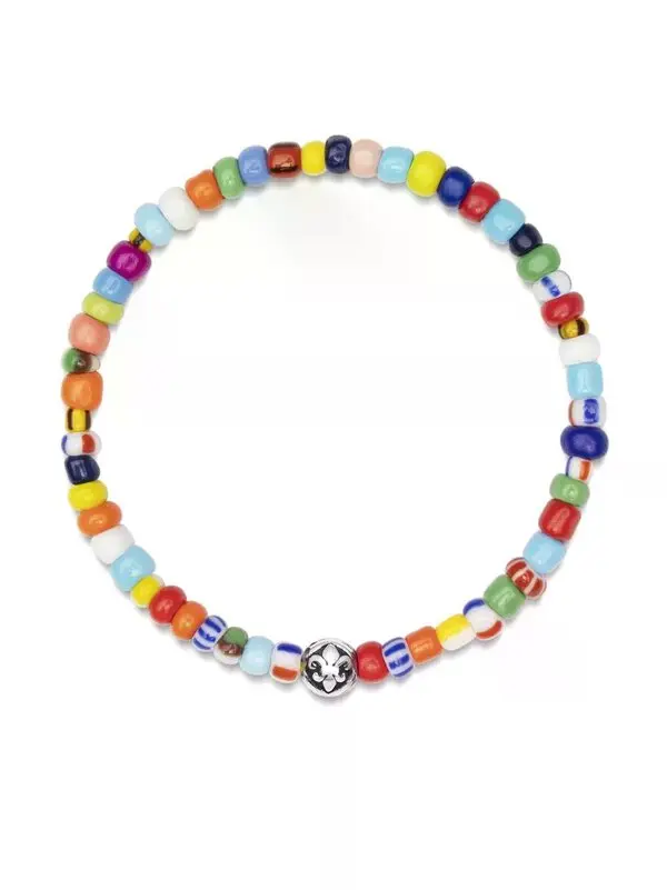 NIALAYA JEWELRY Assorted Vintage Beaded Bracelet - Red
