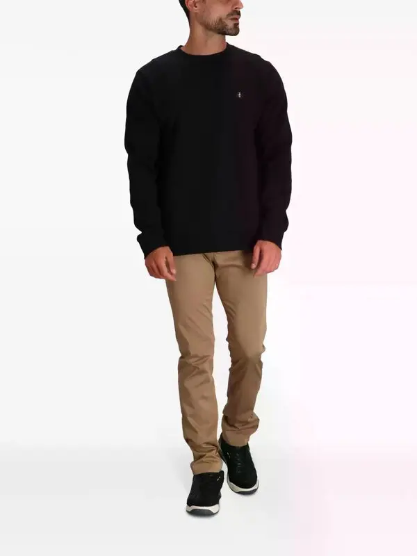 BOSS Logo-patch Crew-neck Sweatshirt