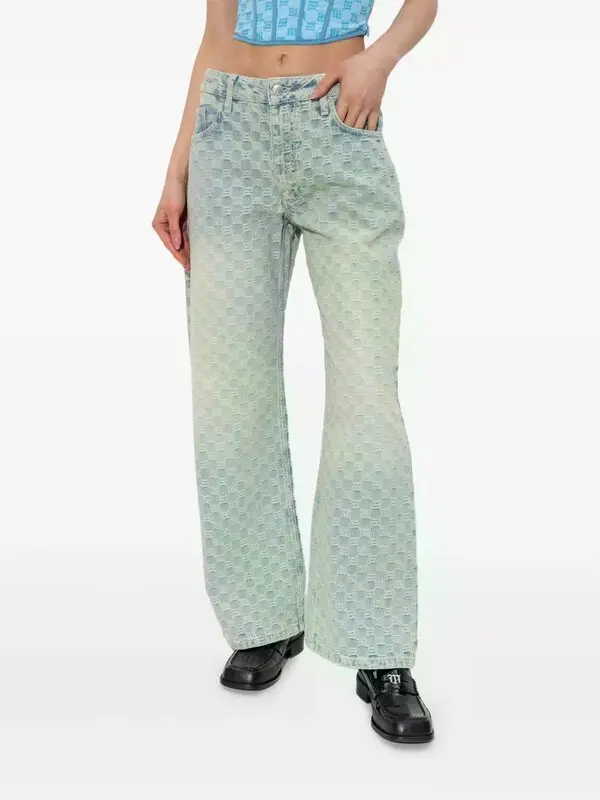 MISBHV Monogram-jacquard Jeans