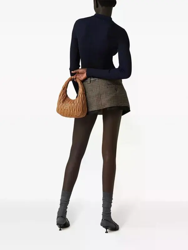 Miu Miu Cashmere And Silk Knit Polo Shirt