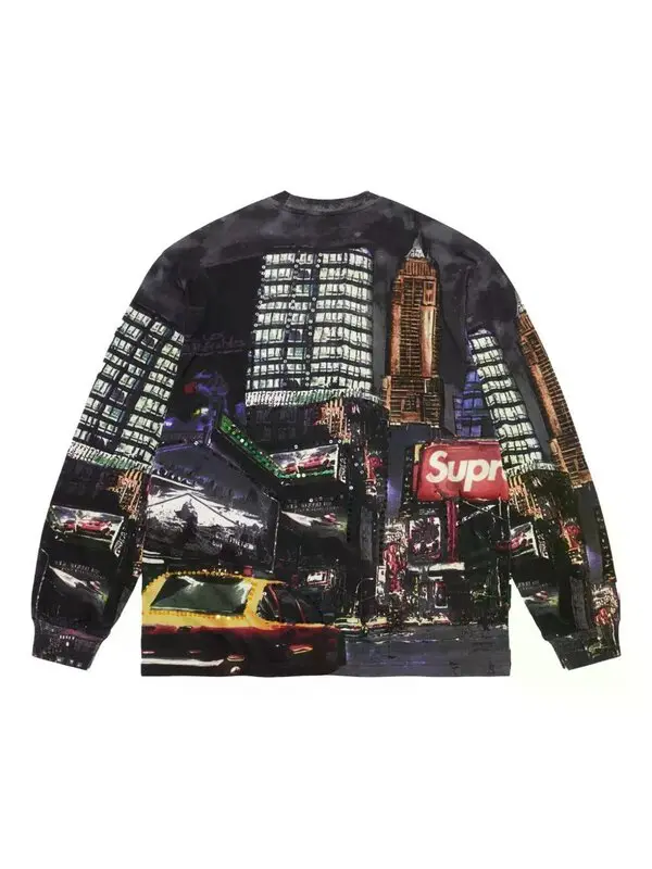 Supreme Skyline Sequin Top - Black