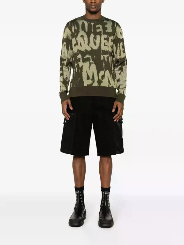 Alexander McQueen Hybrid Denim Cargo Shorts