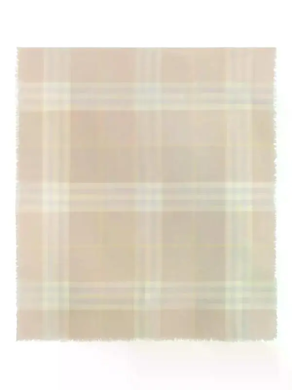 Burberry Wide Check Wool Scarf