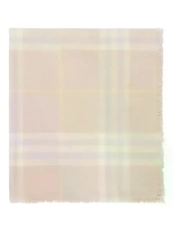 Burberry Wide Check Wool Scarf