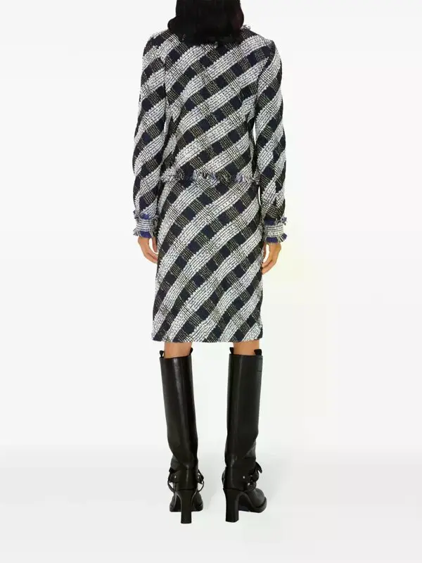 Burberry Check Tweed Skirt