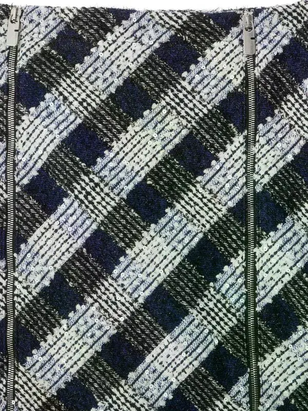 Burberry Check Tweed Skirt