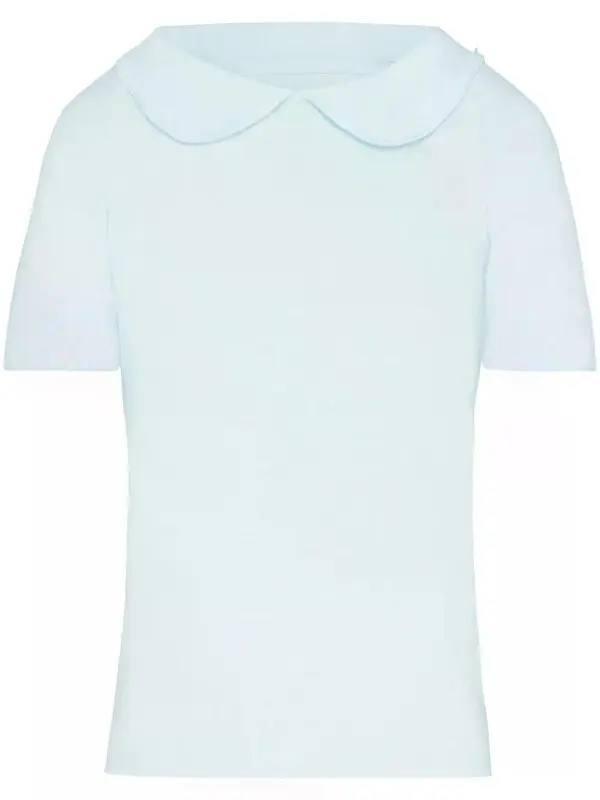 MAISON MARGIELA Wool-cashmere Blend Top - Blue