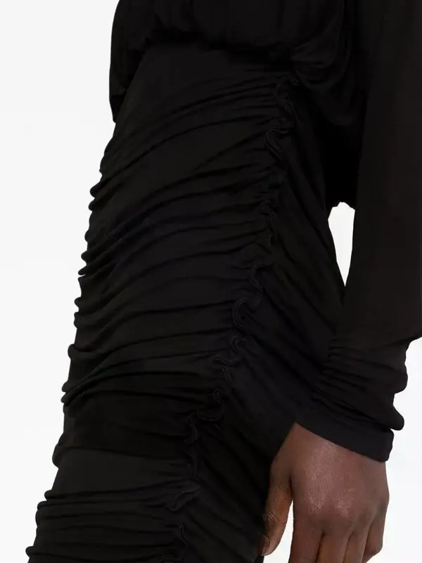 Saint Laurent Draped V-neck Mini Dress
