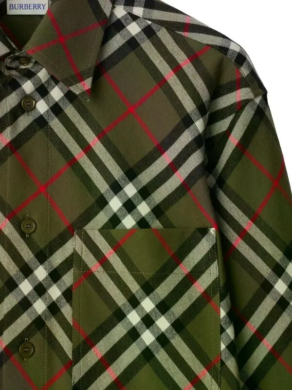 Burberry Vintage Check Cotton Shirt - Green