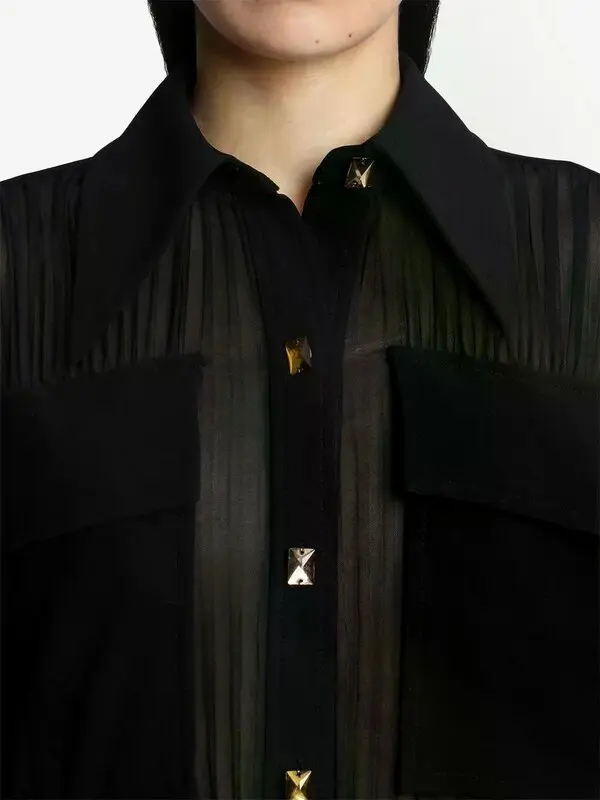 Proenza Schouler Plissé-effect Shirt Dress