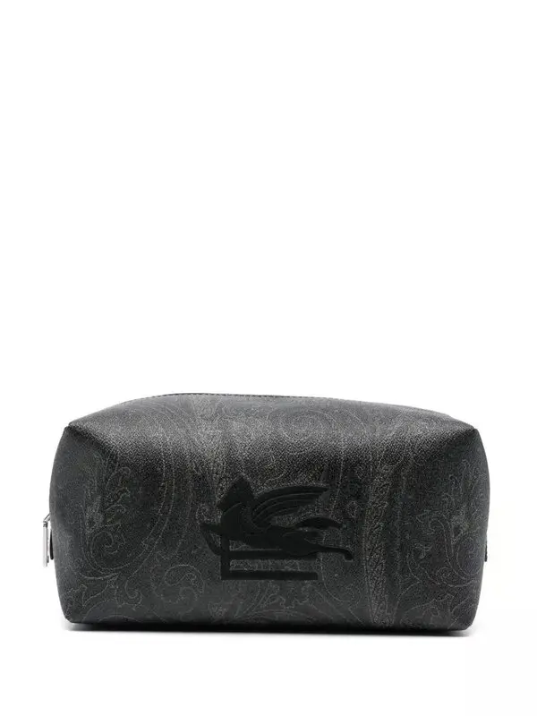 Etro Paisley-print Wash Bag - Black