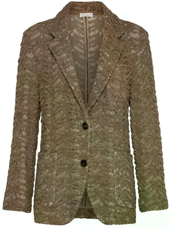 Brunello Cucinelli Lace-appliqué Blazer