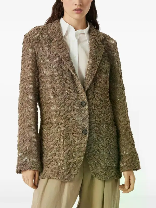 Brunello Cucinelli Lace-appliqué Blazer