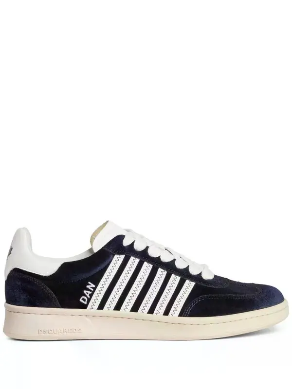 Dsquared2 Boxer Velvet Low-top Sneakers - Blue