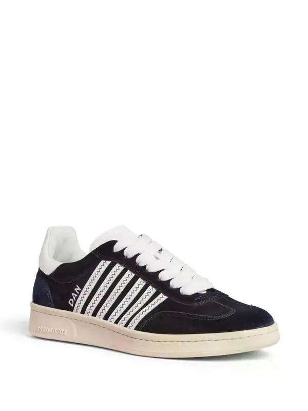 Dsquared2 Boxer Velvet Low-top Sneakers - Blue