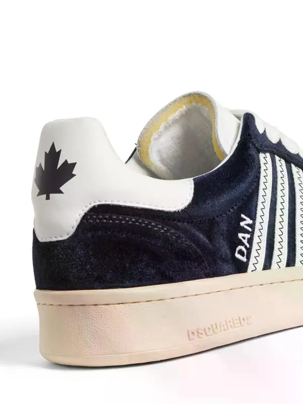 Dsquared2 Boxer Velvet Low-top Sneakers - Blue