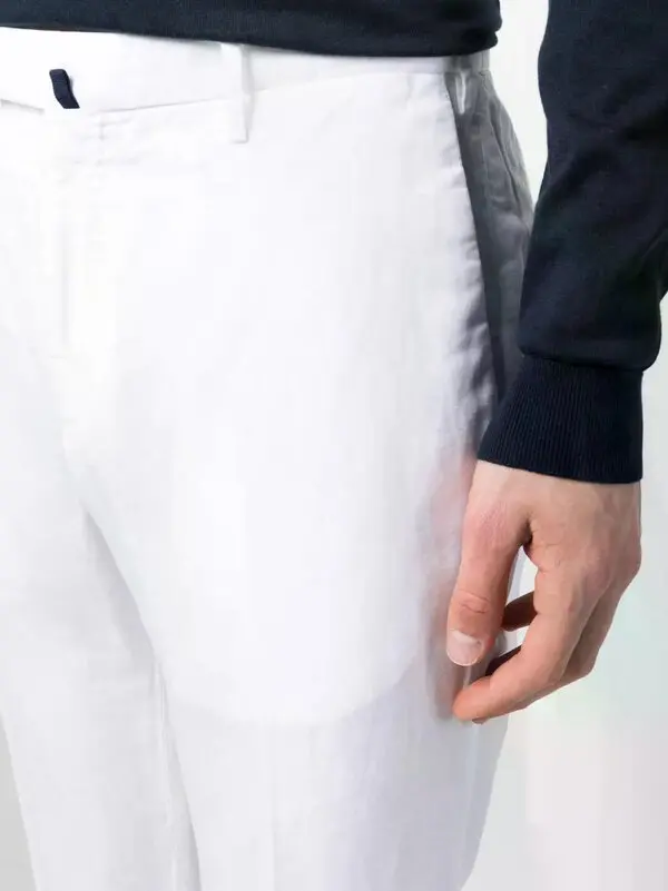 Incotex Straight-leg Linen-cotton Trousers
