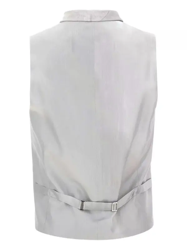 Corneliani V-neck Waistcoat With Rear Martingale