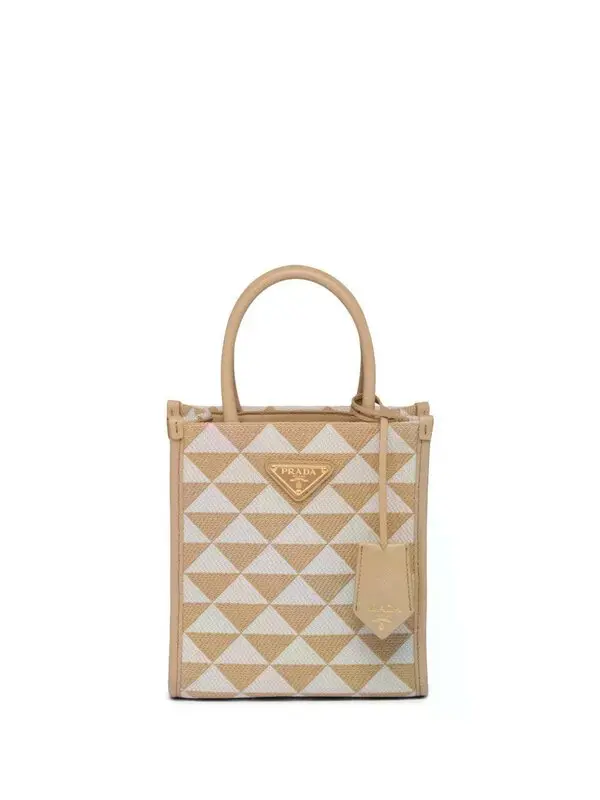 Prada Symbole Embroidered Mini Bag