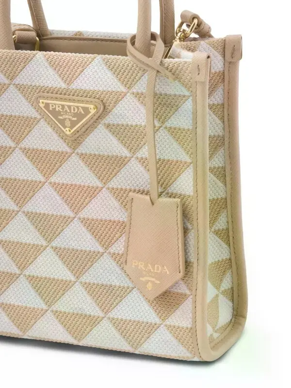 Prada Symbole Embroidered Mini Bag