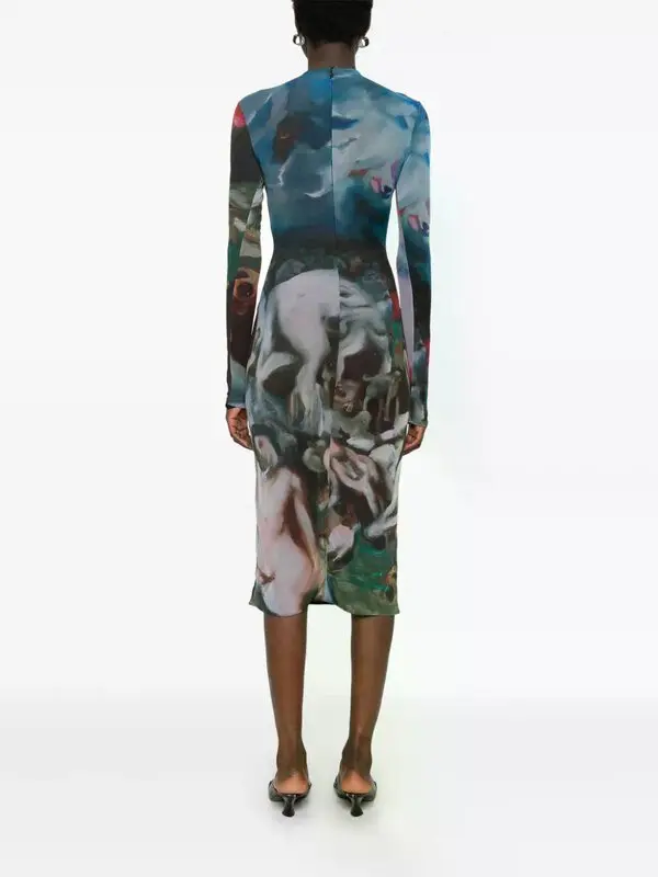 MUGLER X Ambera Wellmann Imposition Midi Dress
