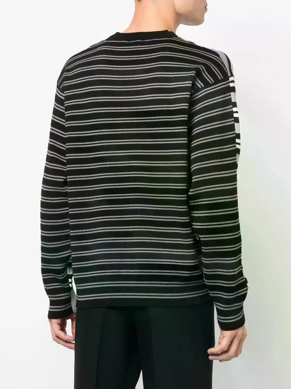 Kenzo Floral-embroidered Striped Jumper